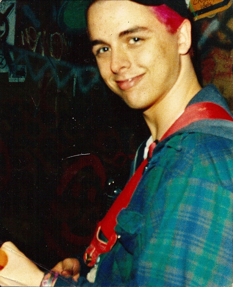 Billie Joe Armstrong A Work Of Art — Young Pink Haired Billie Joe Armstrong Green Day