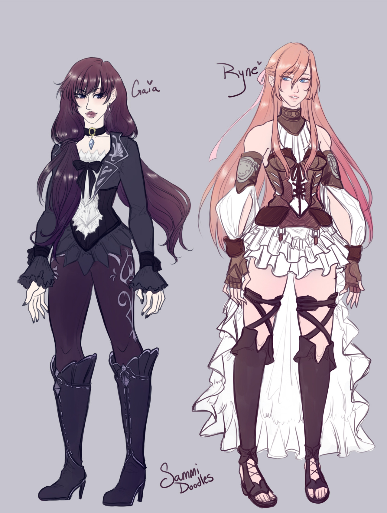I Hc That Ryne Grows Up Like A Bean Pole And Is Taller Than Gaia Even In Heels Tumblr