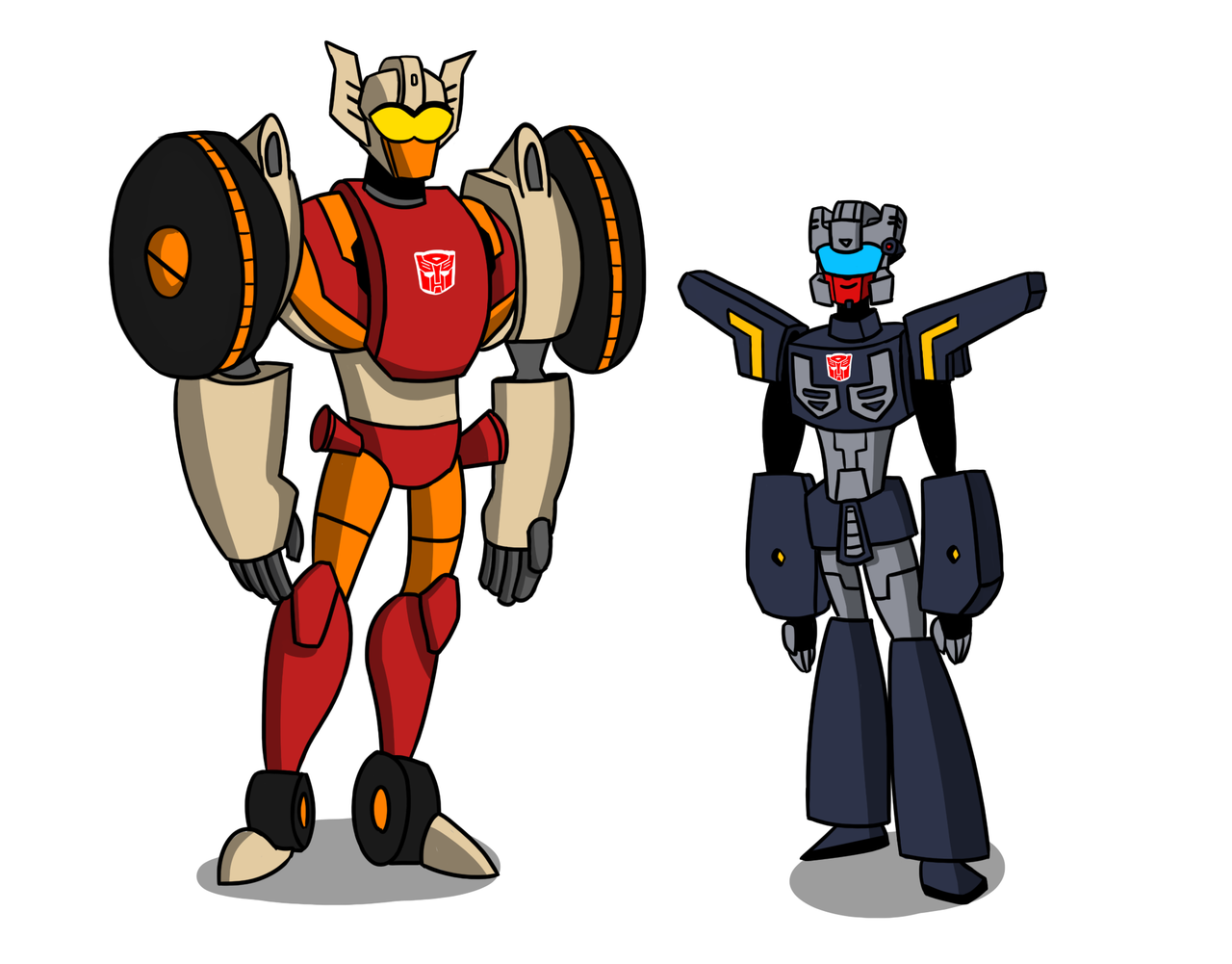 Bookinbear — Decided To Draw Chromedome And Rewind In The Style