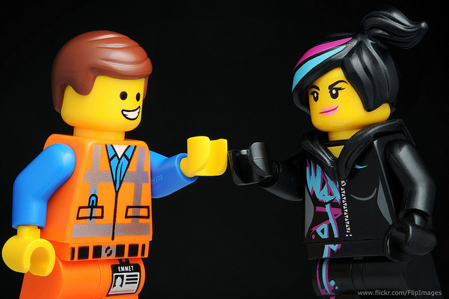 Lego Minifigures Emmet And Wyldstyle By Diginik13