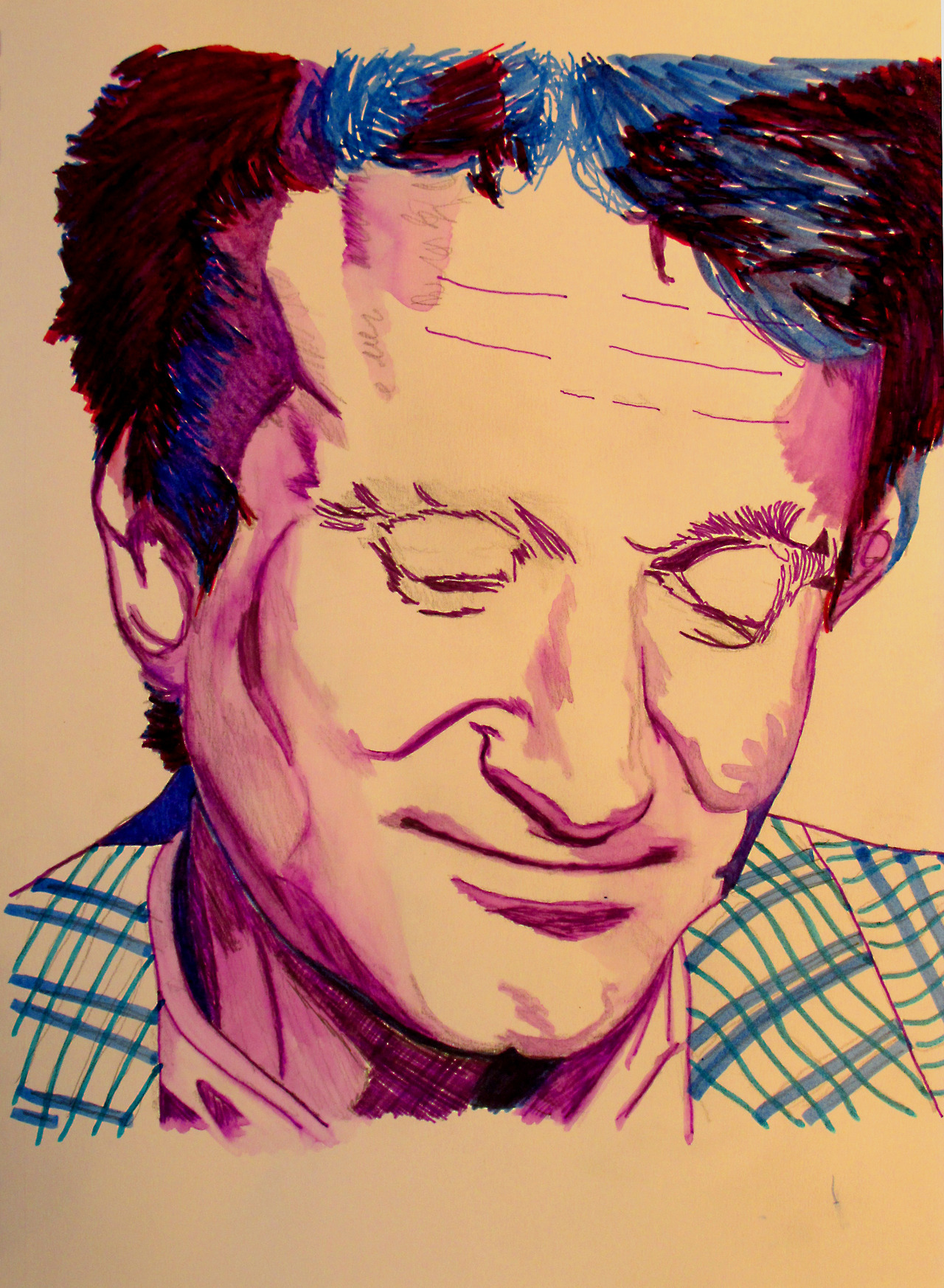 Hobby Hermit — Inktober 2017 Day 7 Robin Williams Fan Art