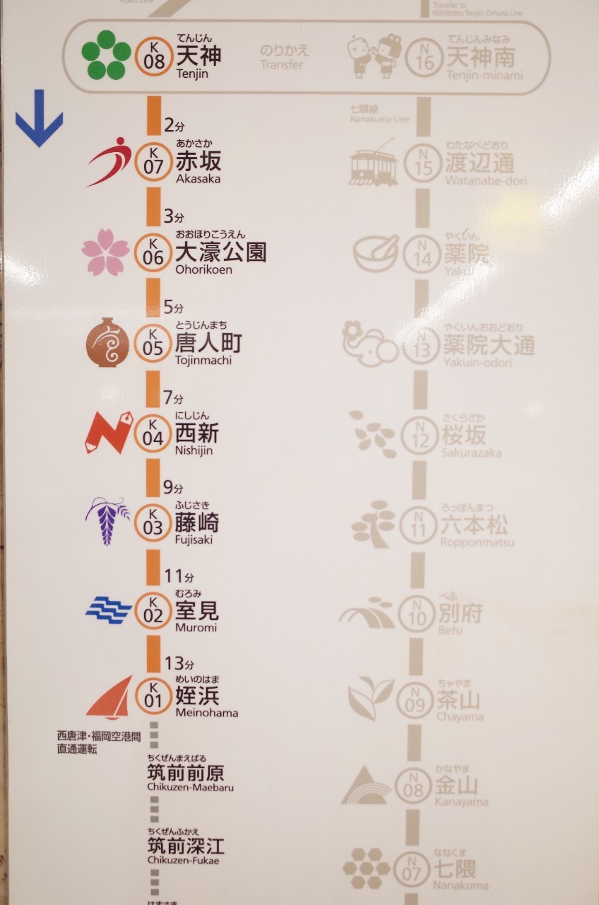 Submission Icons Of The Fukuoka City Subway Transit Maps