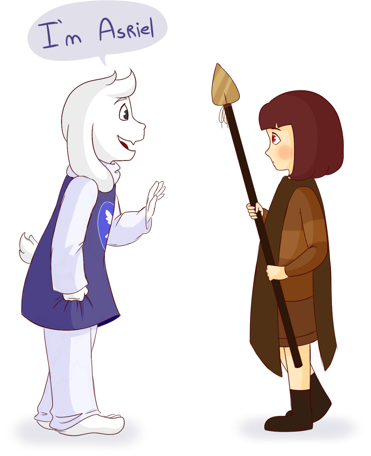 Art And Fanart Au Where Chara And Asriel Are Born During The