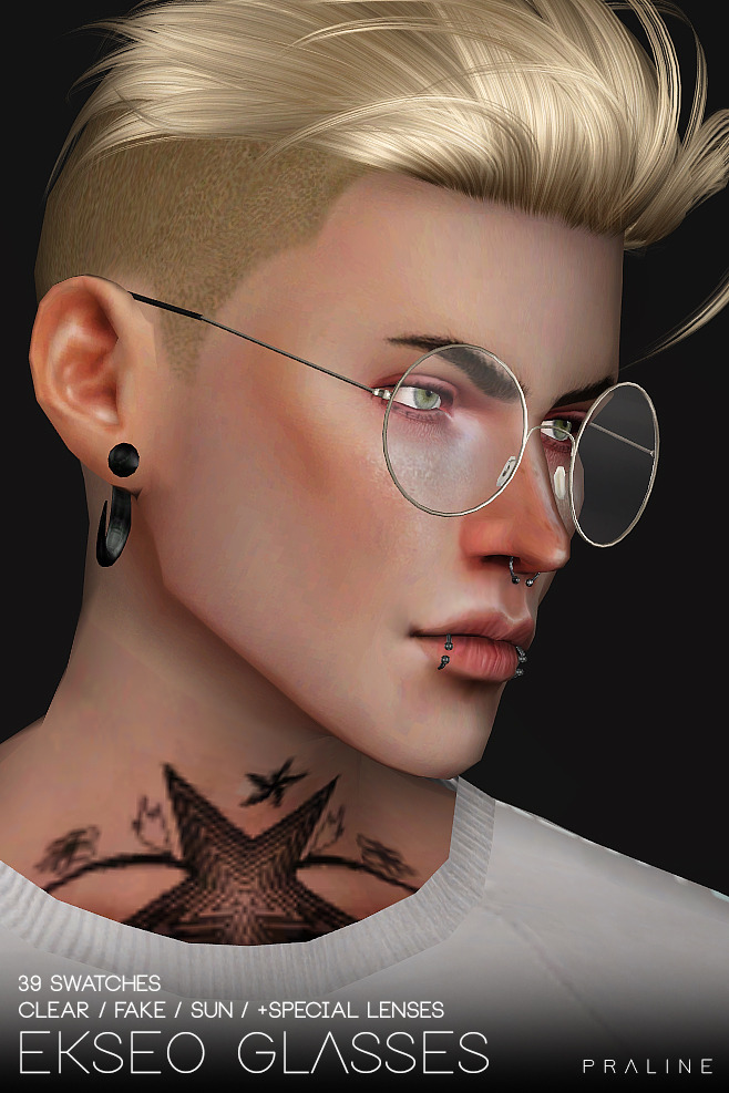 Pralinesims Again Some New Glasses These Round Melanin Popn Sims