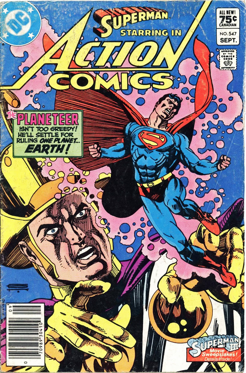 Mostly Comic Art — The Cover To Action Comics 547 By Gil Kane