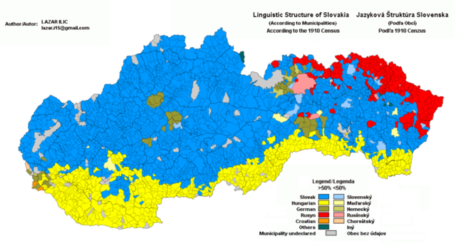 Demographics Of Slovakia In 1910 Maps On The Web