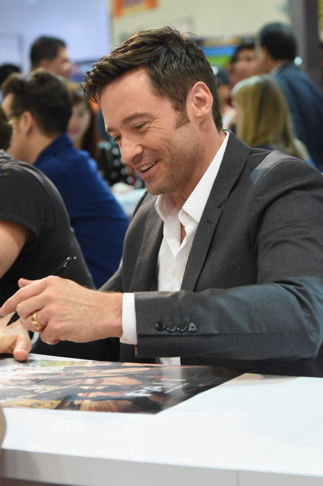 Hugh Jackman attends the “Pan” autograph signing... | Hugh Jackman fan ... Hugh Jackman attends the “Pan” autograph signing... | Hugh Jackman fan ...