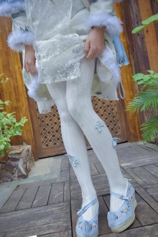 白丝洛丽塔美少女1 白丝 裤袜 丝袜美腿 丝袜 丝袜脚 足控 足底 脚控 脚底 足交 Pantyhose Feet