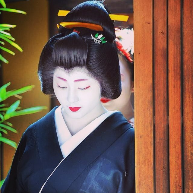 Oiran And Geisha A Close Up Portrait Of Satsuki In Her First