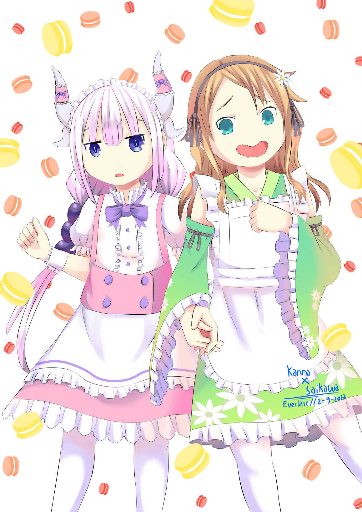 Kevineverlast — Kanna X Saikawa In Maid Uniform