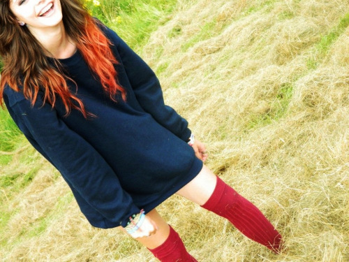 Red Dip Dye On Tumblr