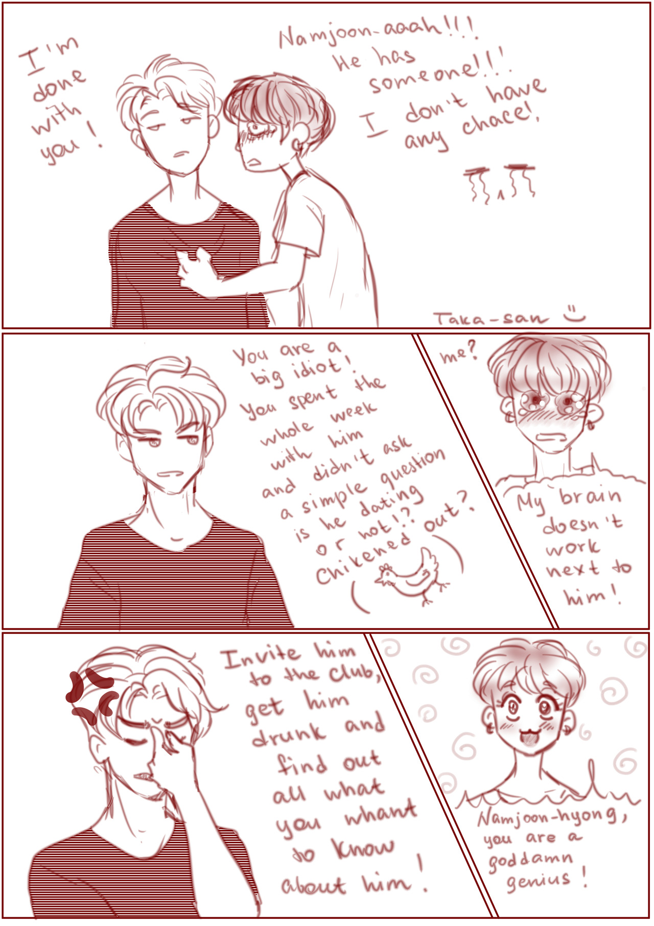 Taka San — Jikook Manga You Are My Love” Part 7 To Be
