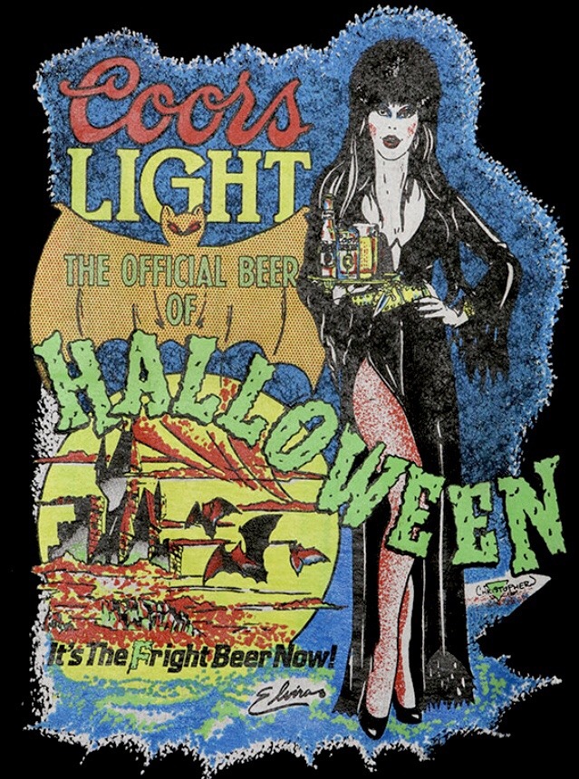Coors Light Elvira Mistress Of The Dark Iron On