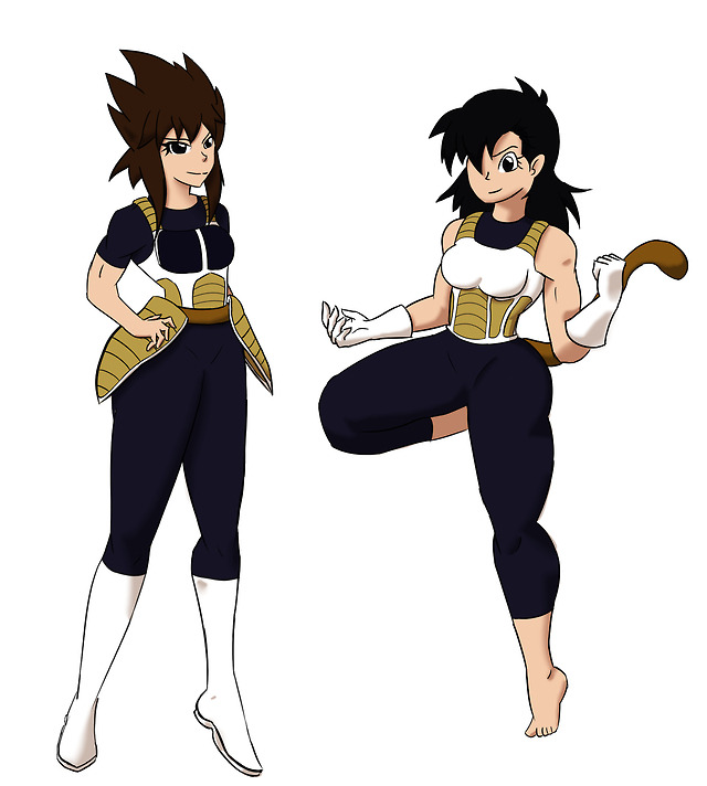 Blkmagmas Art — Here Are Two Female Saiyans Named Cellyleft And
